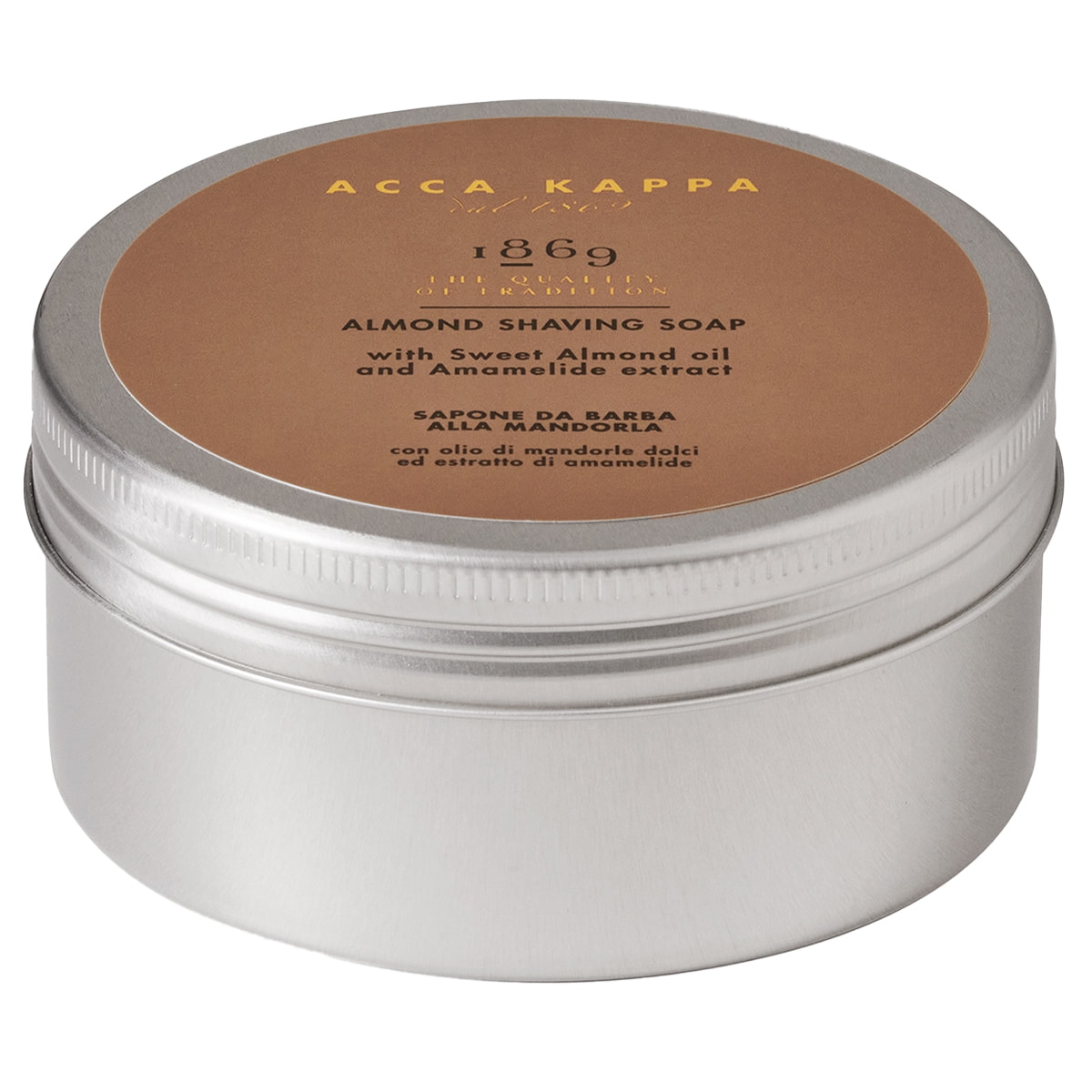 Acca Kappa • 1869 Almond Shaving Soap in Alu Bowl