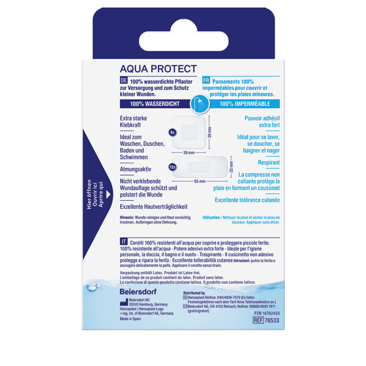 HANSAPLAST • Aqua Protect Pflaster • haar-shop.ch