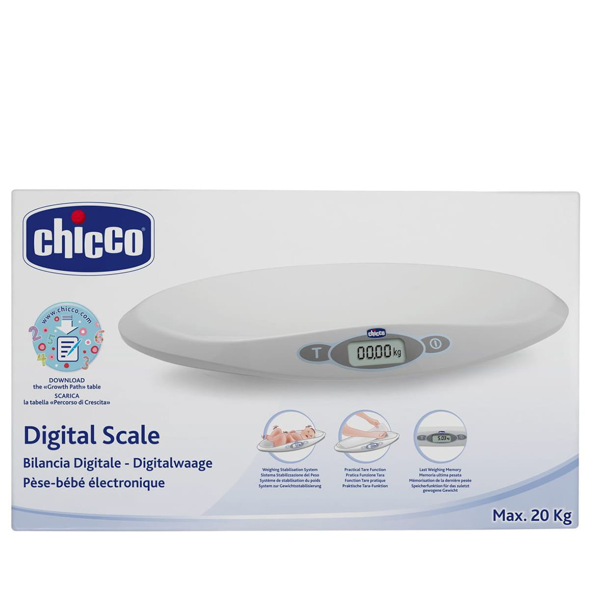Chicco • Digital electronic baby scale • haar-shop.ch