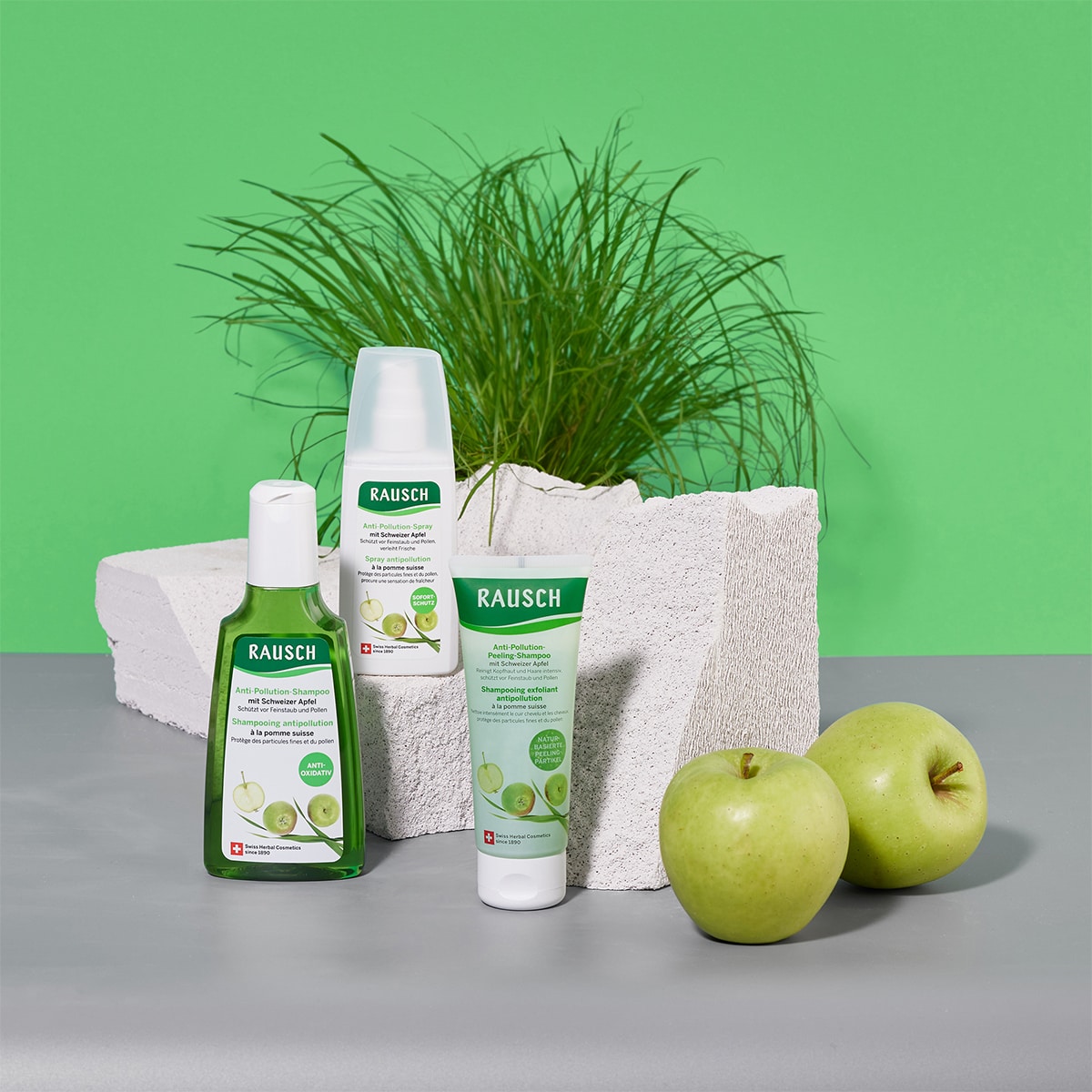 Rausch • Anti-Pollution Shampoo with Swiss Apple 200 ml • haar-shop.ch