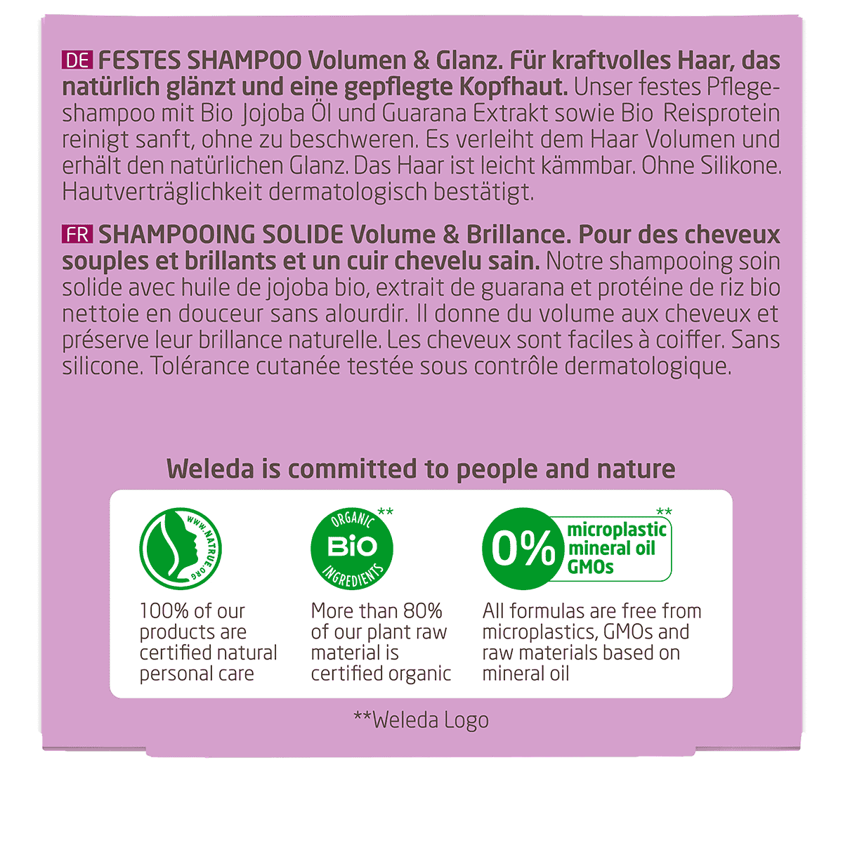 Weleda Festes Shampoo • Volumen & Glanz für strahlendes Haar