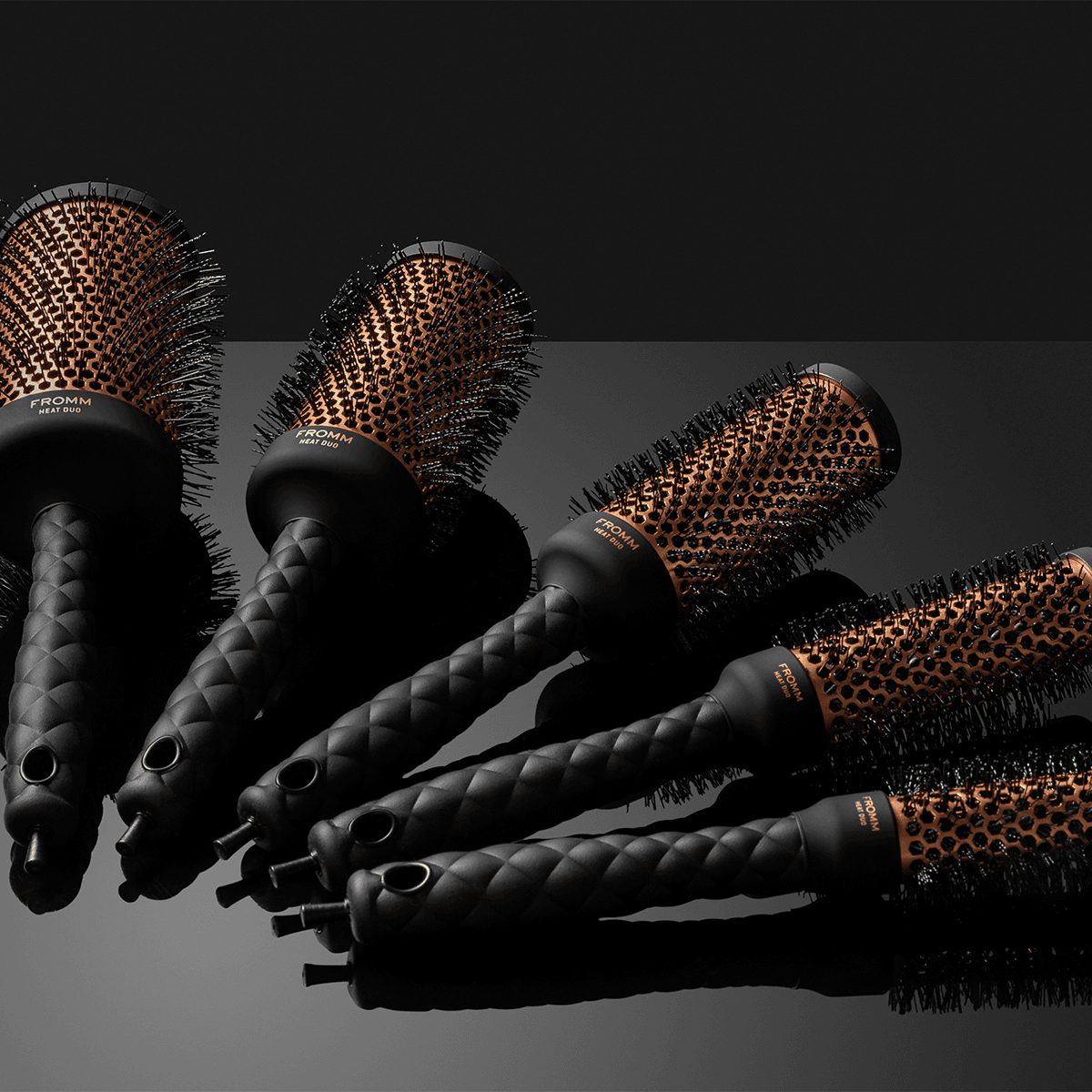 Fromm Heat Duo 1" Copper Round Brush • Premium Styling Tool