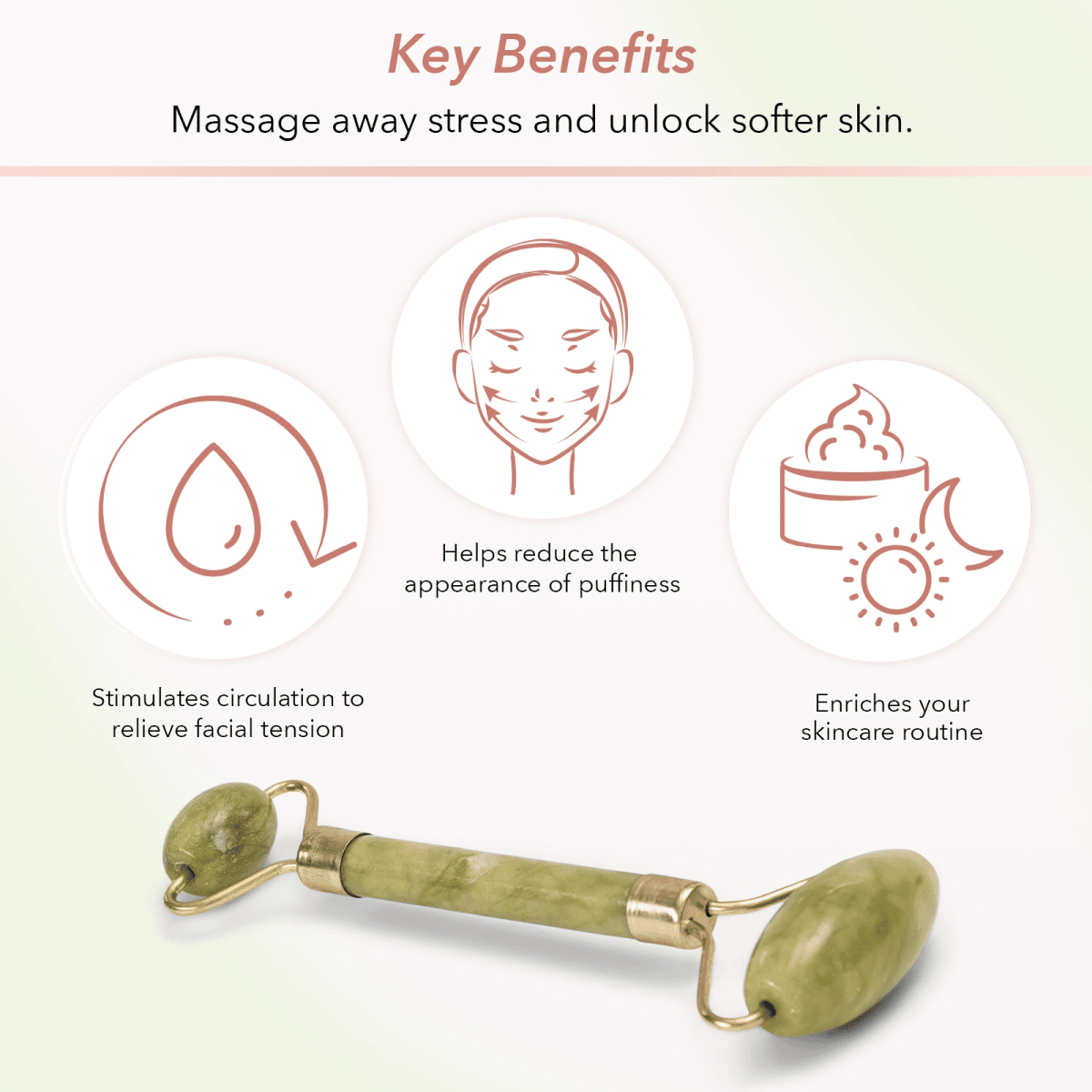 Zoë Ayla Gua Sha & Roller Set - Jade