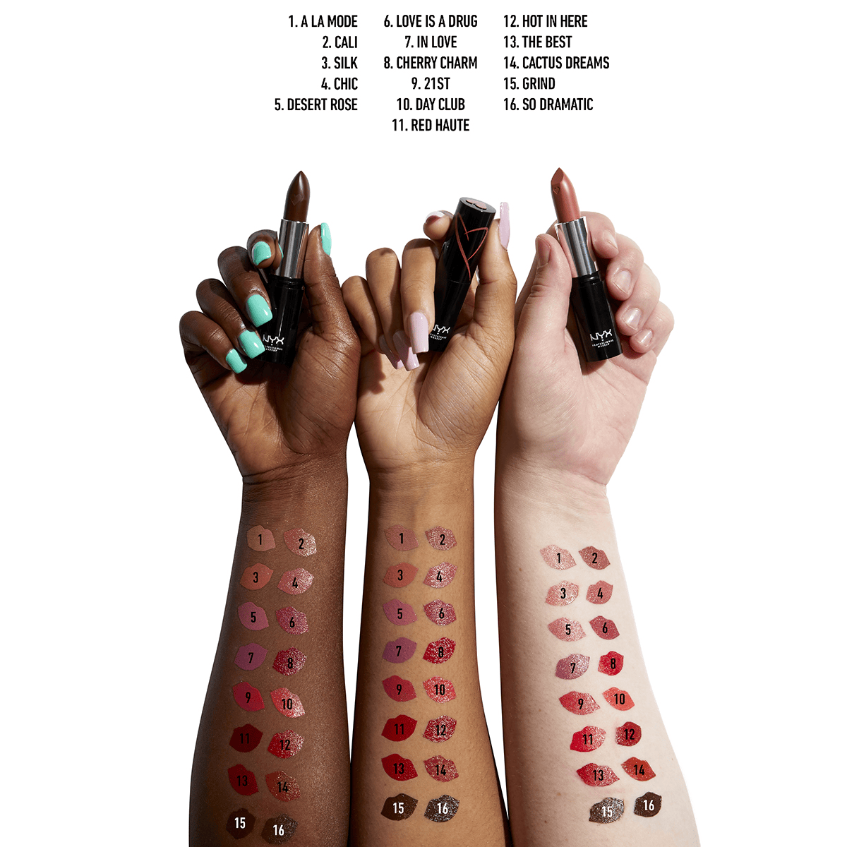 NYX Professional Makeup • Shout Loud Satin Lipstick • haar-shop.ch