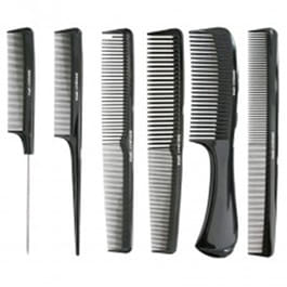 Denman Carbon Comb Set 6 pcs • Premium Quality Styling Tools