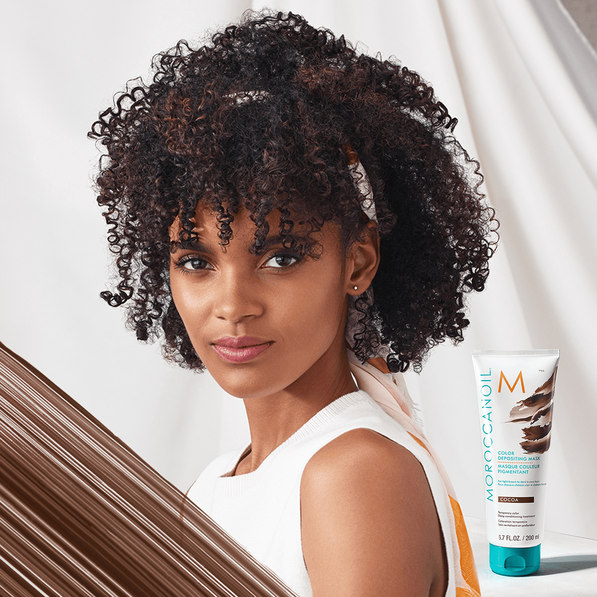 Color Depositing Mask Cocoa • Moroccanoil • Pflege mit Farbe • haar-shop.ch
