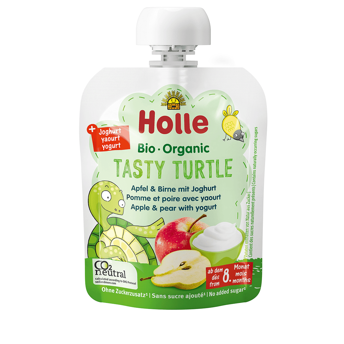 Holle • Tasty Turtle Apfel & Birne Joghurt Snack für Kinder