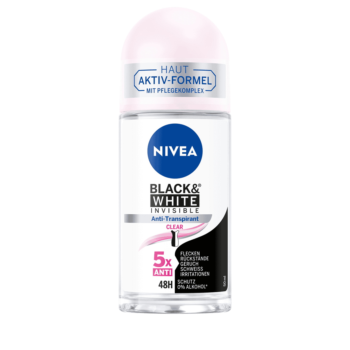 NIVEA • Deo Black & White Invisible Clear Roll-on • haar-shop.ch