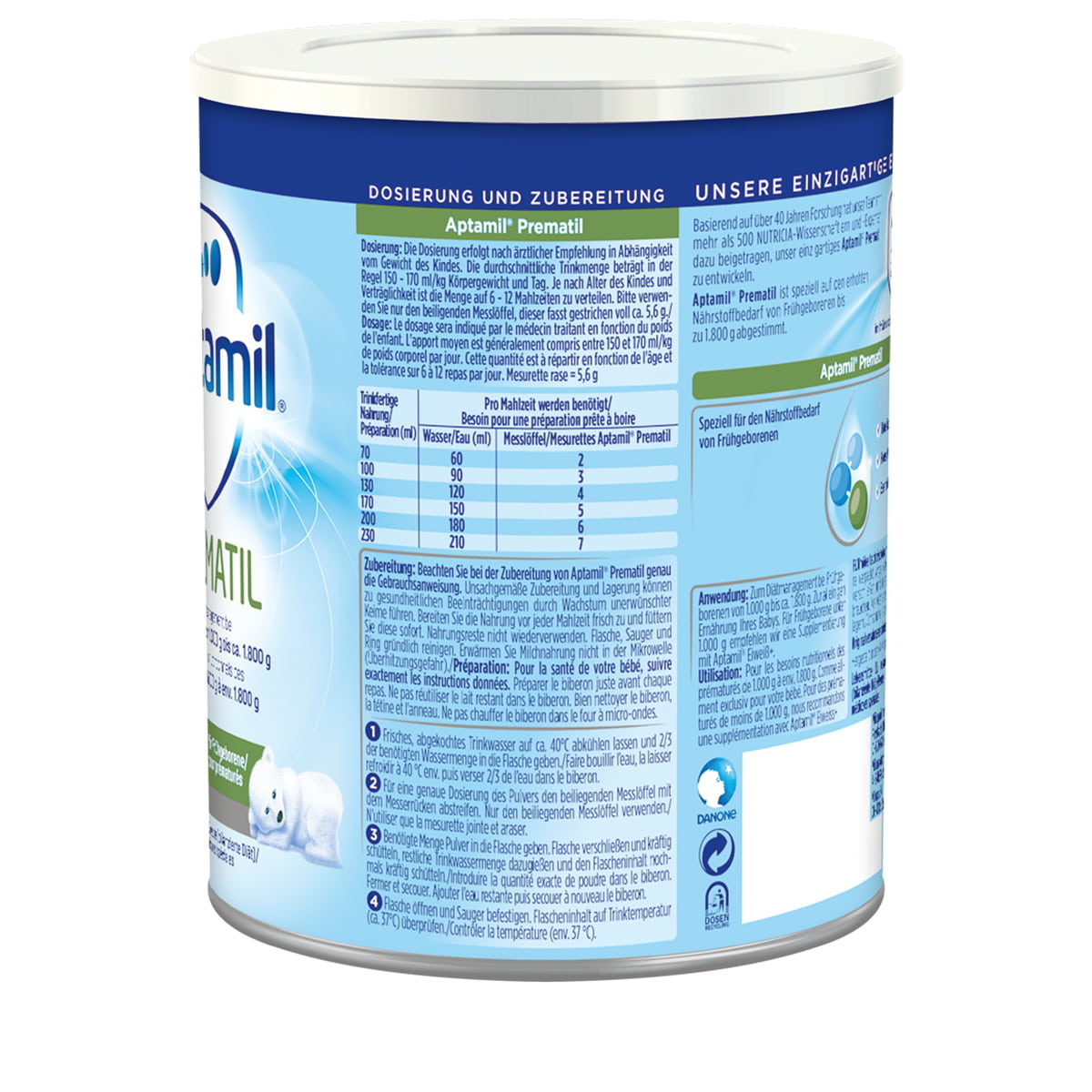 Aptamil • Prematil Special Nutrition for Premature Infants