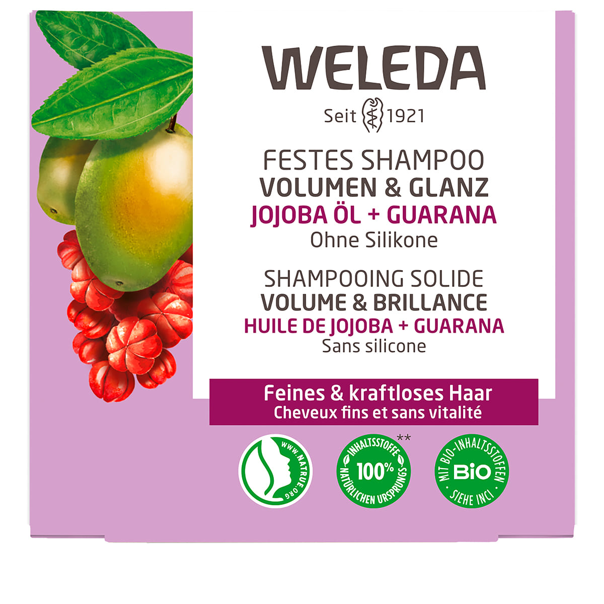 Weleda • Festes Shampoo - Volumen und Glanz 50 g • haar-shop.ch
