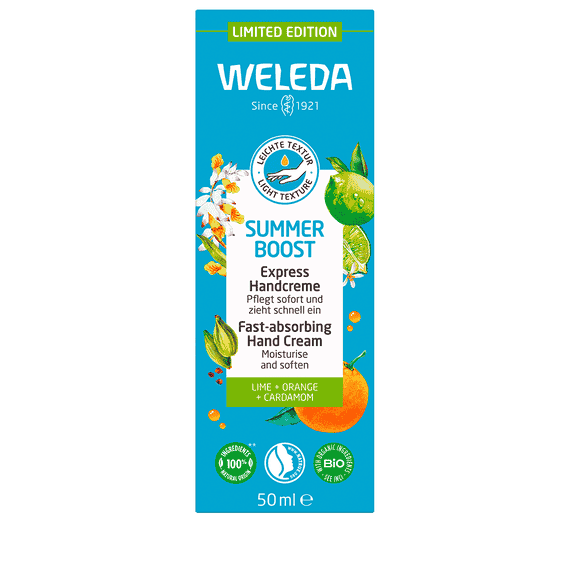 Weleda • Summer Boost Handcreme für strahlende Haut