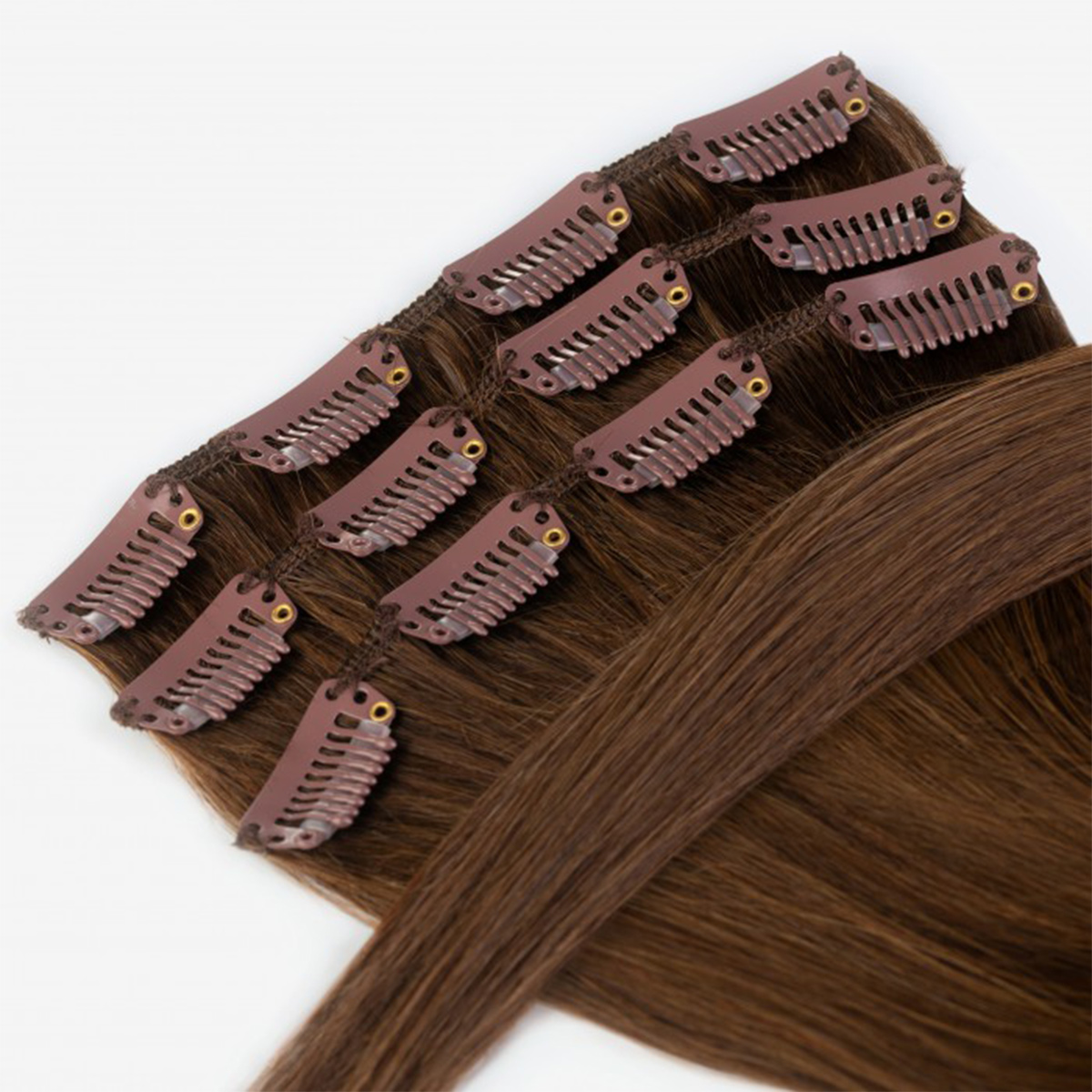 Seiseta • Easy21 Hair Extensions With Clips 50/55 cm - 35, Deep Red