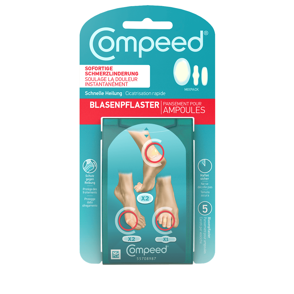 Compeed • Blister Plaster Mixpack 5 pcs.