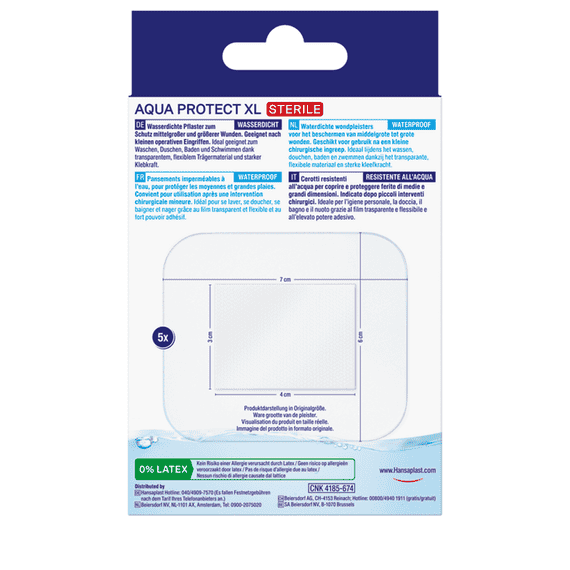 HANSAPLAST Aqua Protect XL • Schutzbandage für Wunden