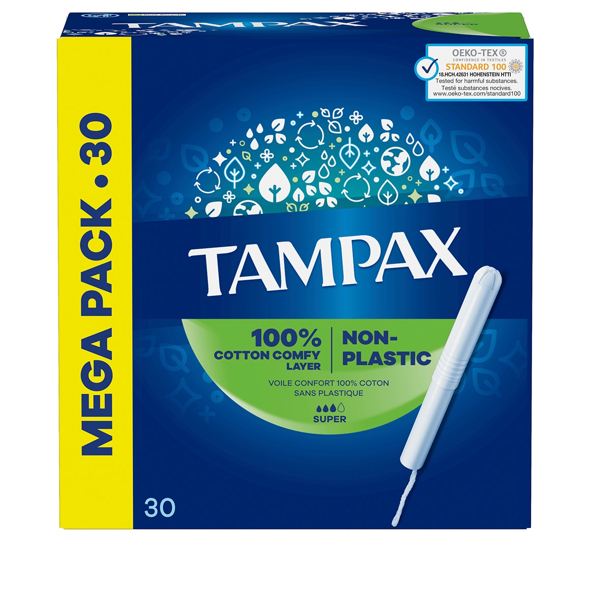 Tampax • Compak Tampons Super Mega Pack - 30 Pcs.