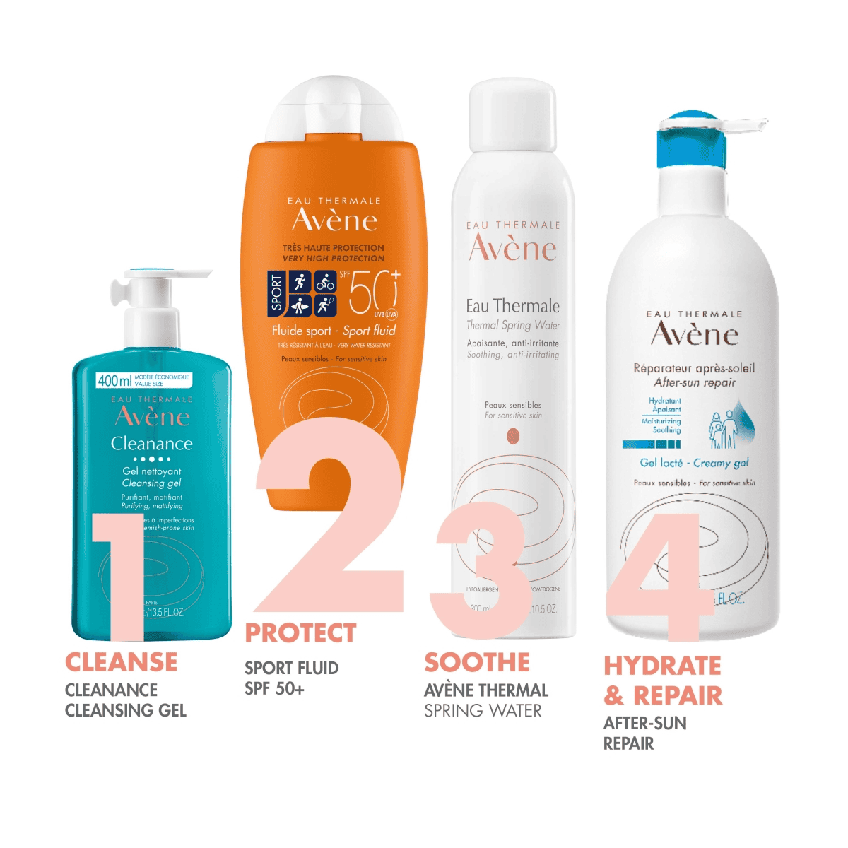 Avène • Sonnenfluid Sport SPF50+ • haar-shop.ch