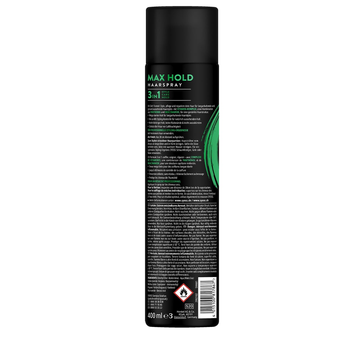 Syoss • Hairspray Max Hold 400 ml
