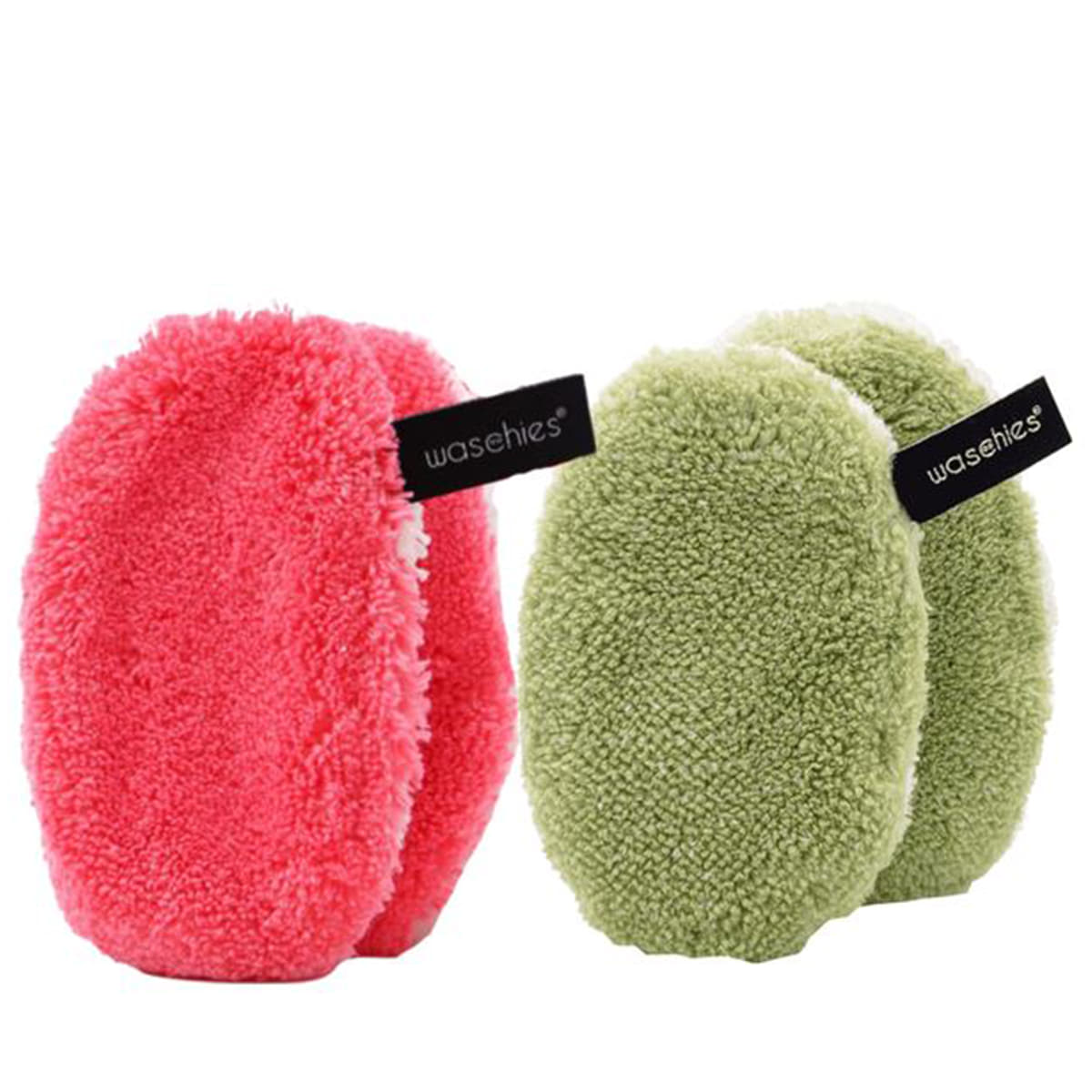 Waschies - Make-up Remover Pads 2pcs Pink-Edition + 2pcs Nature-Edition ...