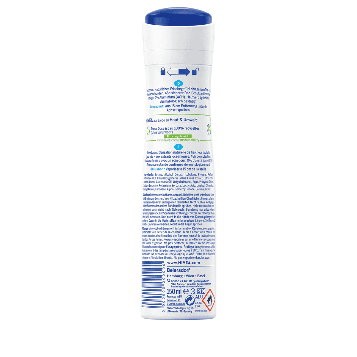 NIVEA • Deo Fresh Natural Spray • haar-shop.ch