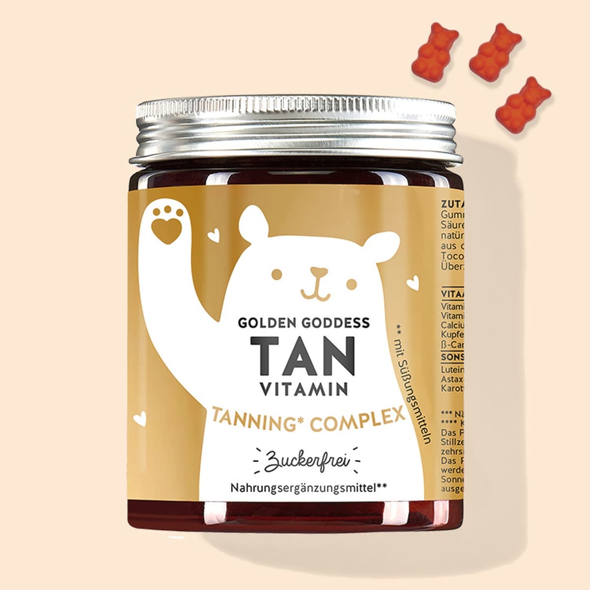 Bears with Benefits • Golden Goddess Tan Vitamin - 60 Bears • haar-shop.ch