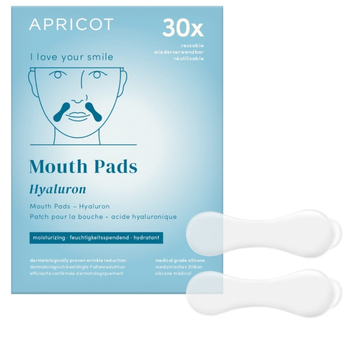 Apricot Beauty • Wiederverwendbare Mund Pads mit Hyaluron 10 g