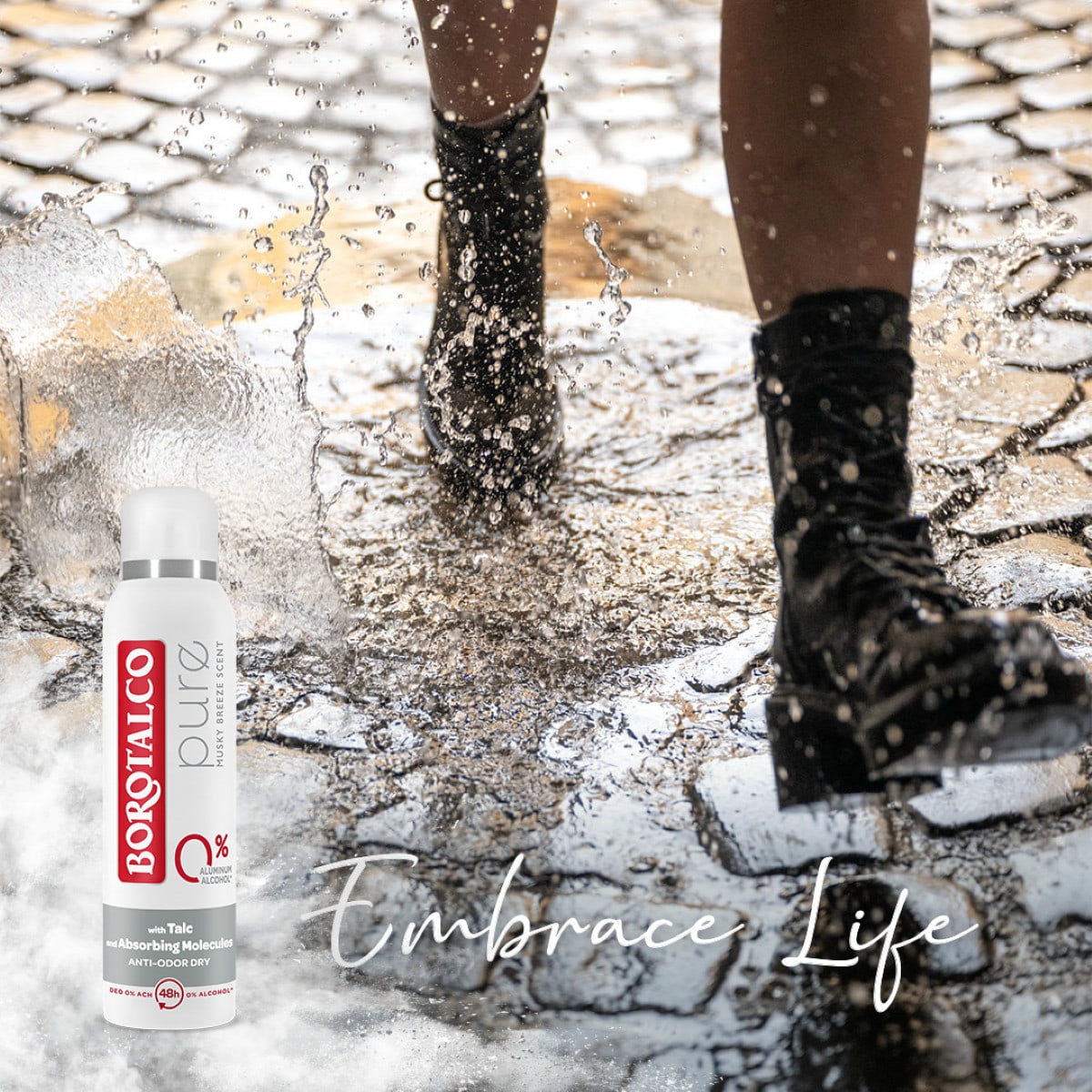 Deo Pure Musky Scent Spray • Borotalco • 48h odour control • haar-shop.ch