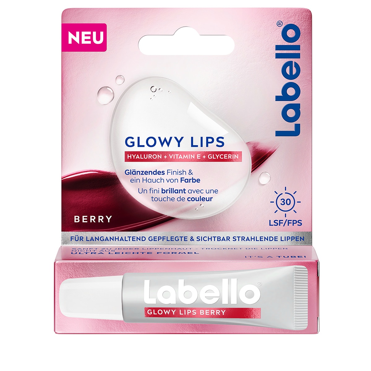 LABELLO • Glowy Lips Berry Tinted SPF30 • haar-shop.ch