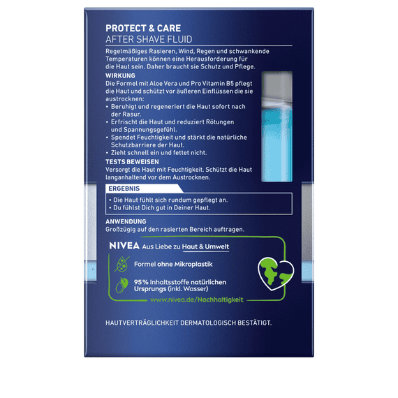 NIVEA Hydrocare After Shave Fluid 100 ml • Hautpflege für Männer