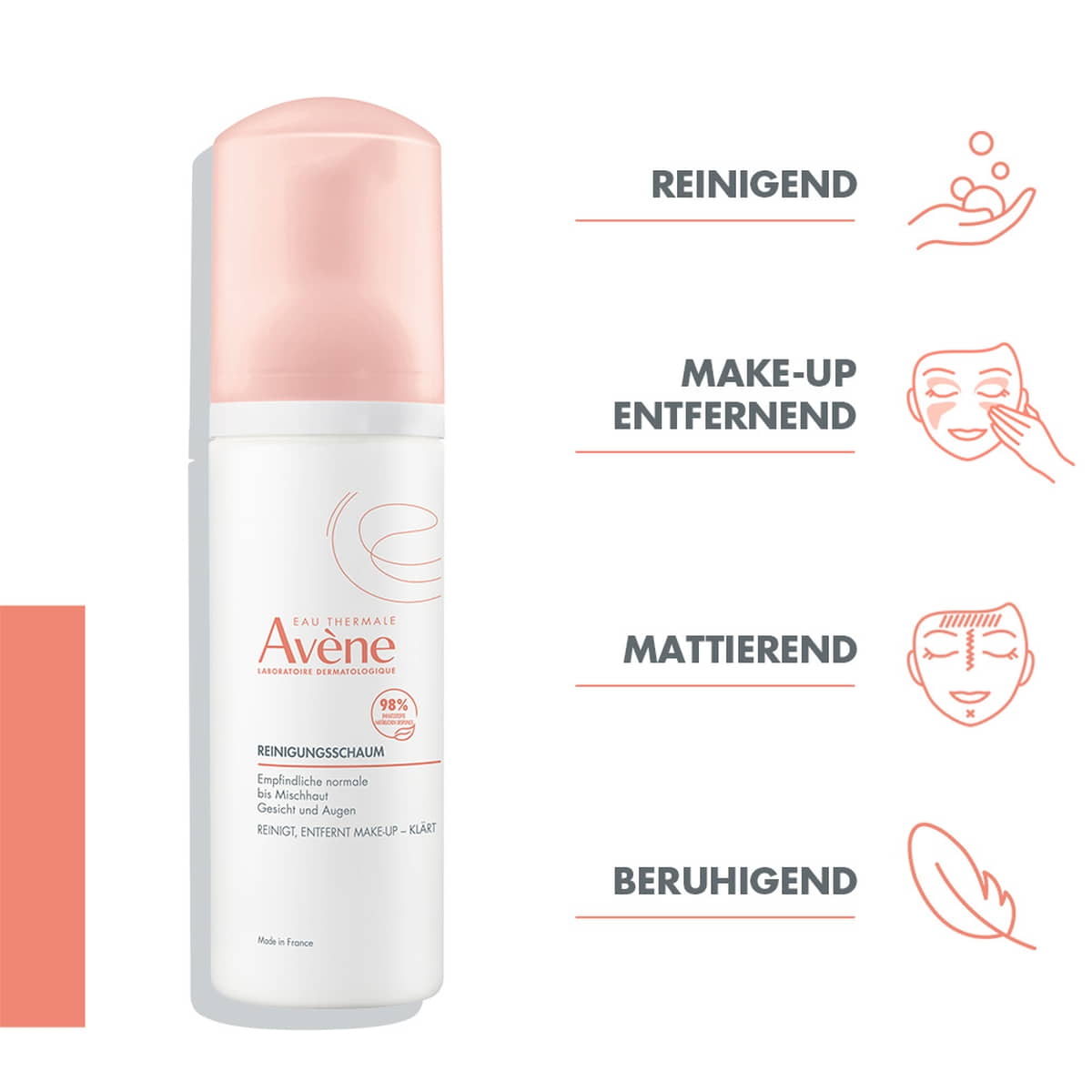 Avène Reinigungsschaum • Sanfte Reinigung für strahlende Haut