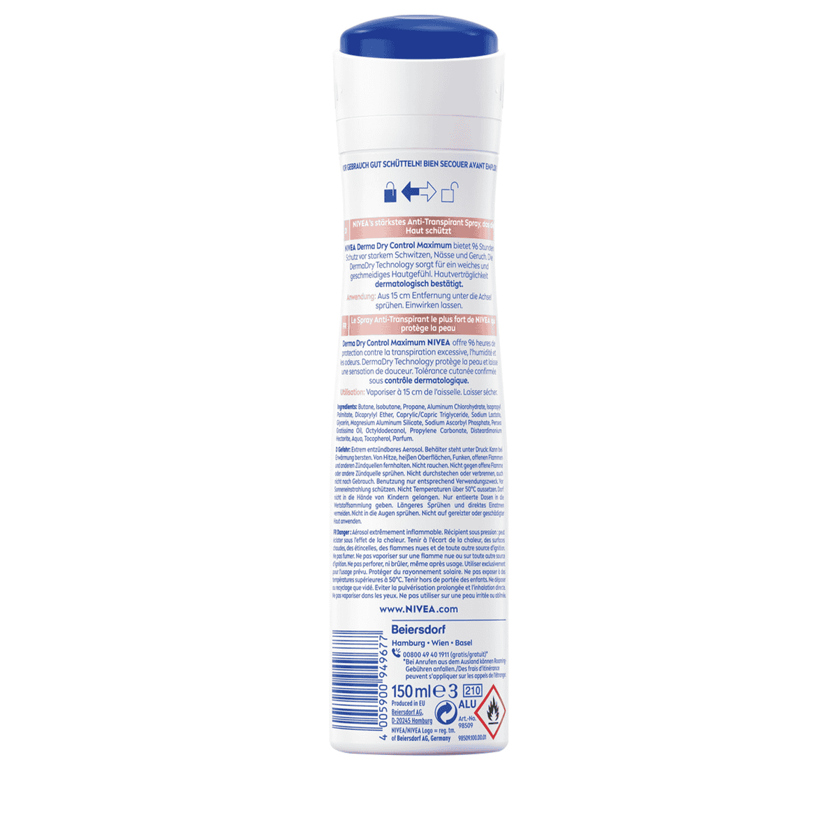 NIVEA • Deo Derma Dry Control Maximum Spray • haar-shop.ch