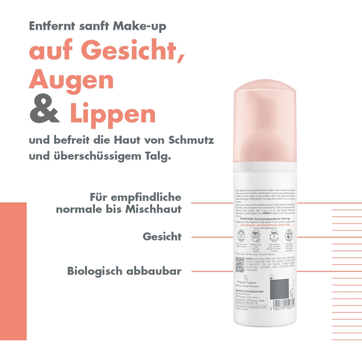 Avène Reinigungsschaum • Sanfte Reinigung für strahlende Haut