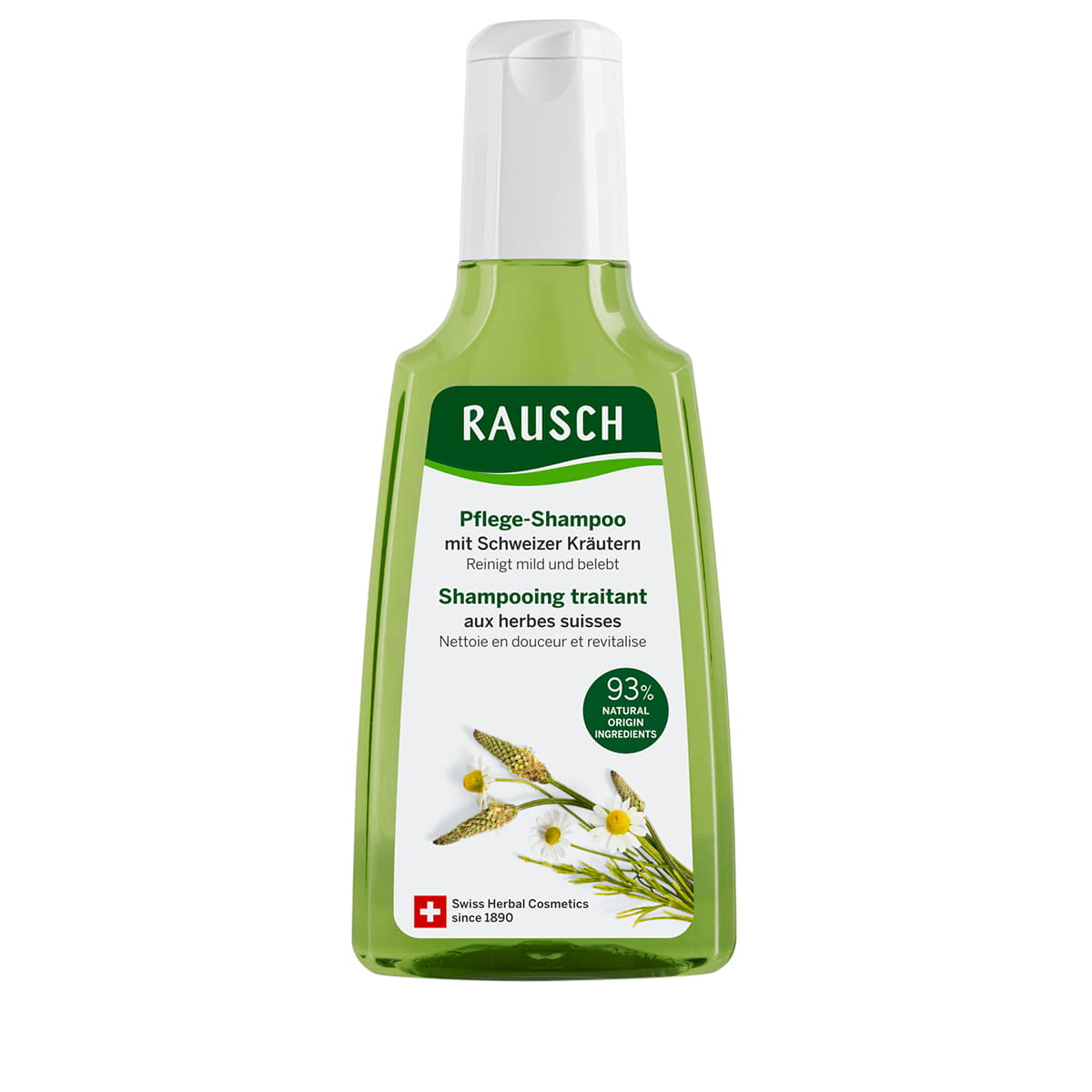 Pflege-Shampoo mit Schweizer Kräutern • Rausch • haar-shop.ch