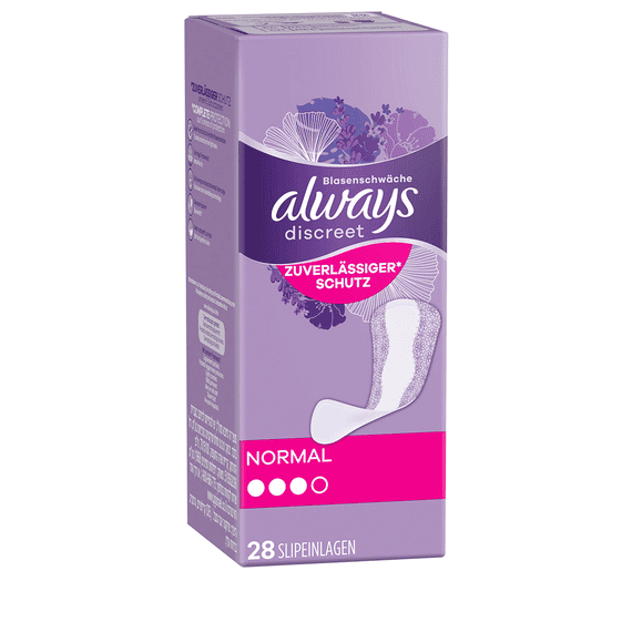 Always • Discreet Incontinence Pantyliners Normal 28 Pcs.