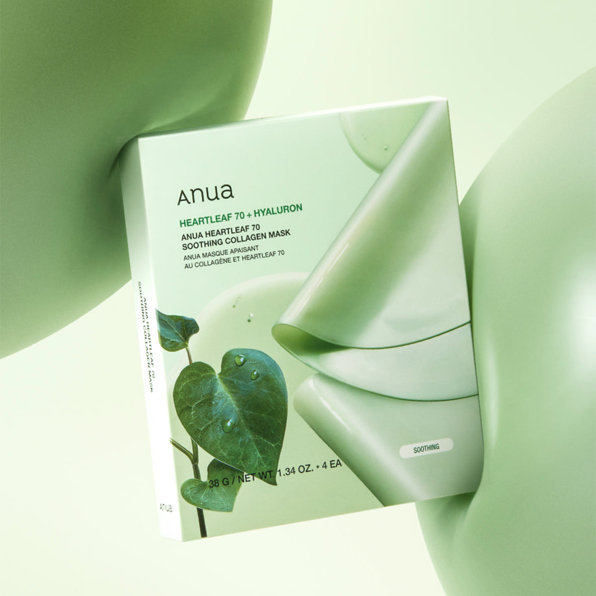 Anua • Heartleaf 70 Soothing Collagen Mask • haar-shop.ch