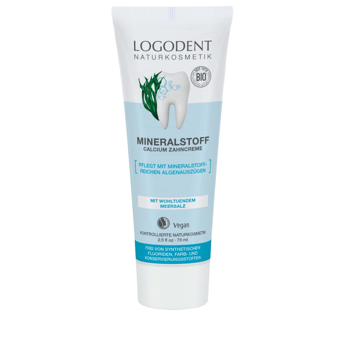 Logona Mineral Calcium Toothpaste 75 ml • Natural Oral Care