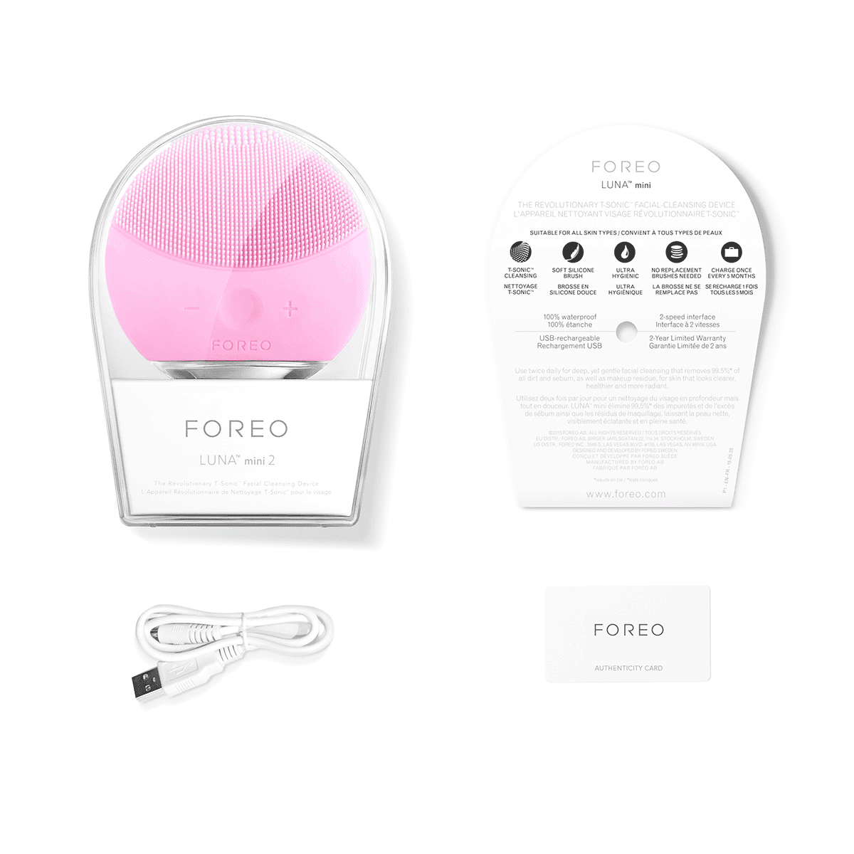 Foreo LUNA mini 2 Pearl Pink • Gesichtsreinigungsgerät • haar-shop.ch