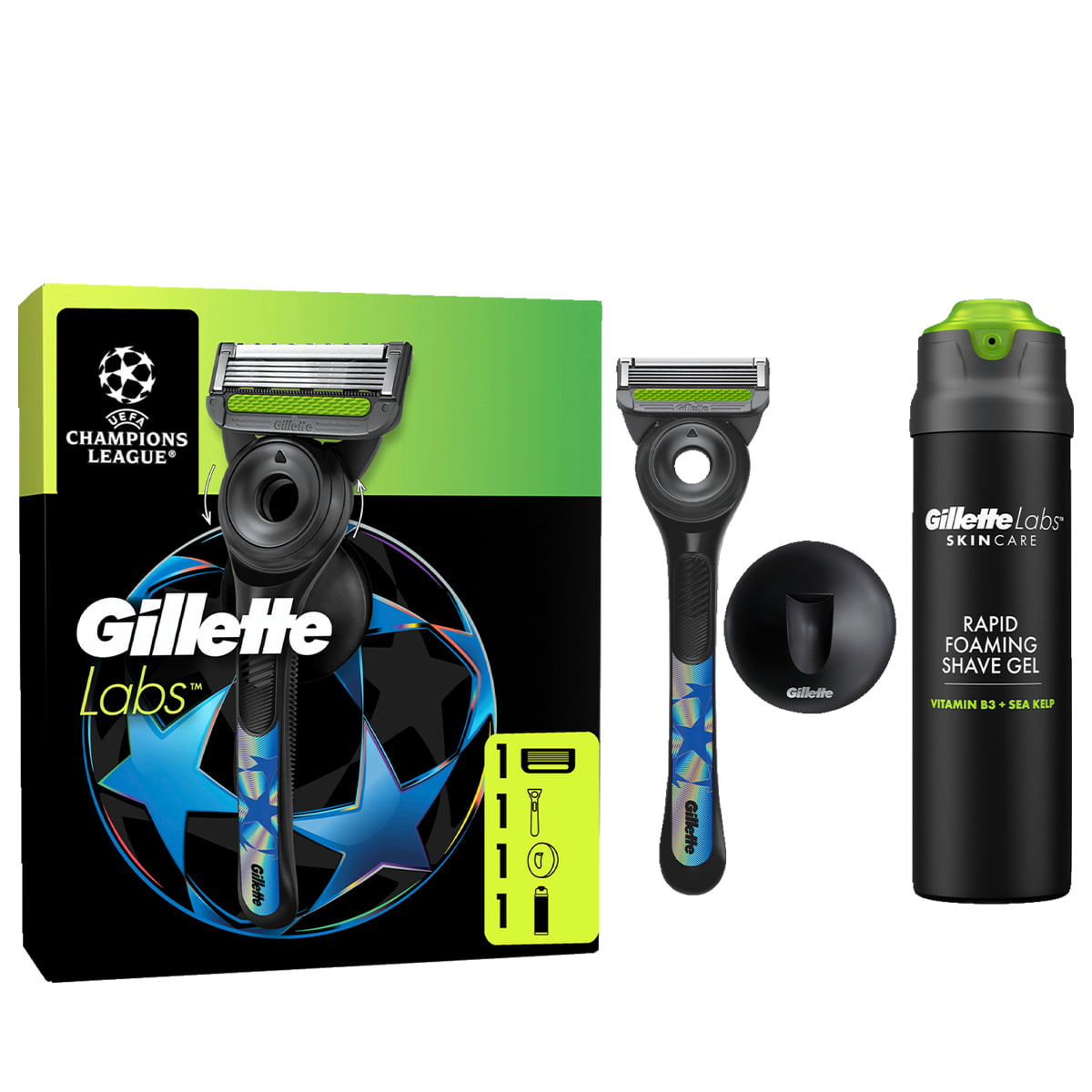 Gillette • Gift set razor with 1 blade, shower hanger & gel