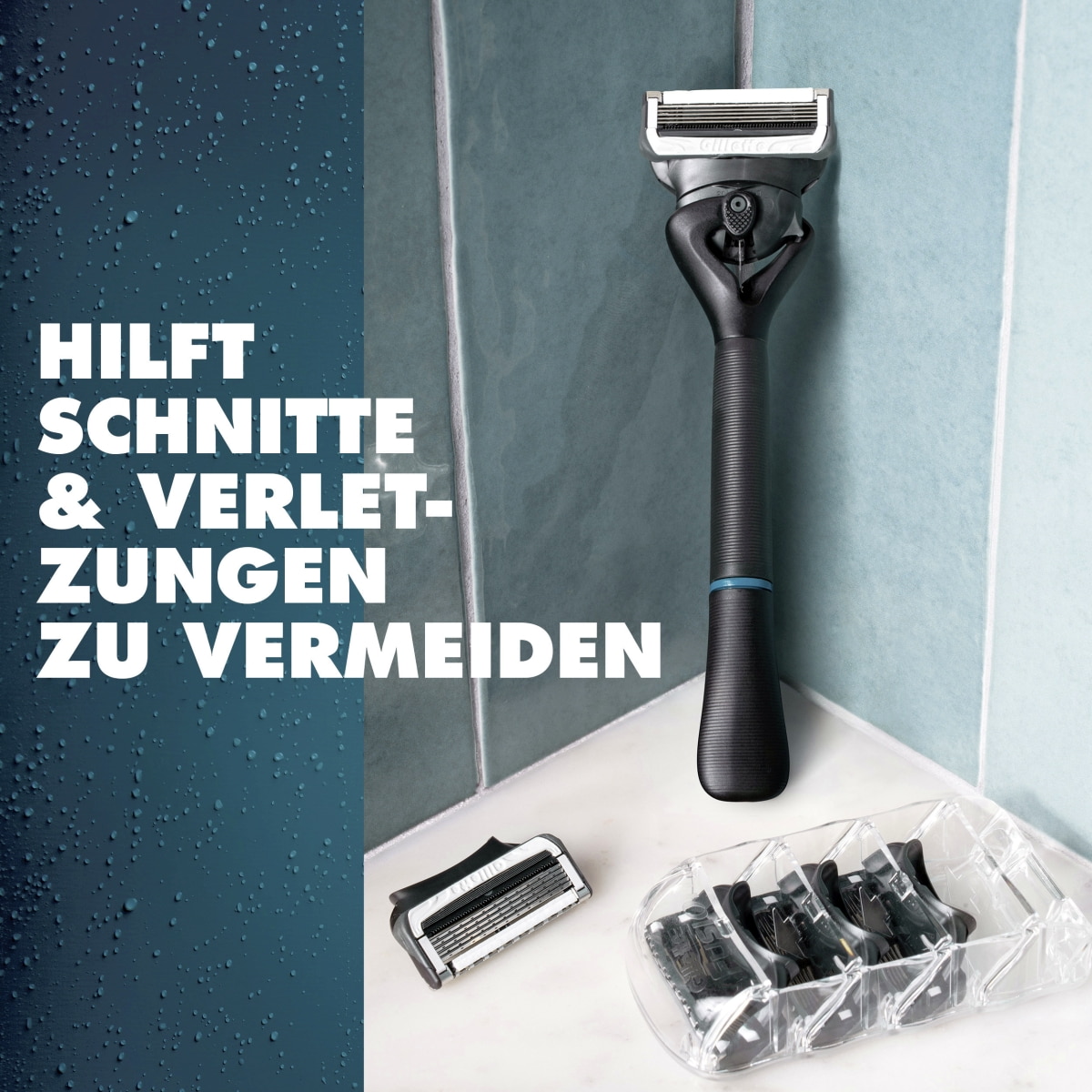 Gillette • Intimate Rasierer mit 2 Klingen & Duschhalterung • haar-shop.ch