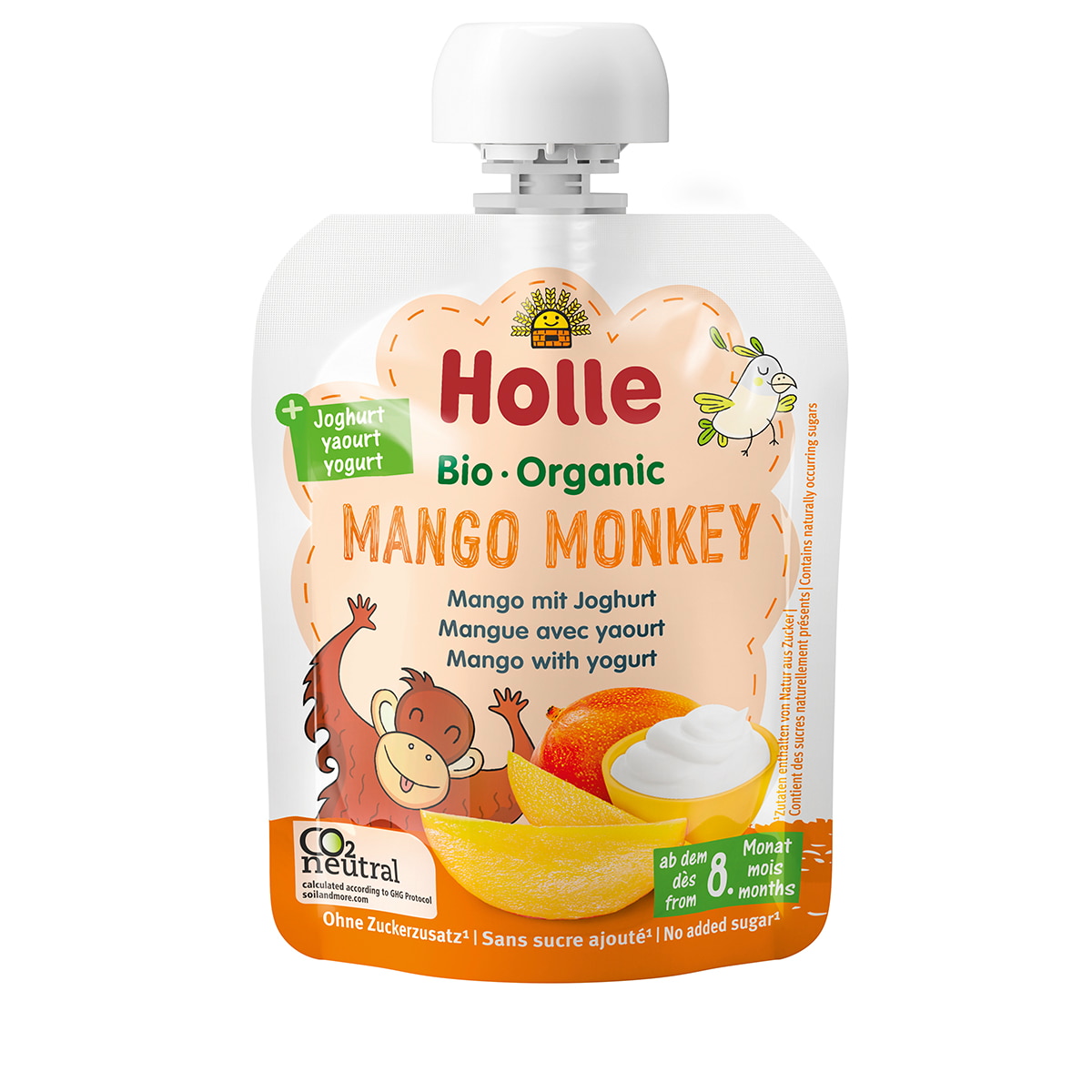 Holle • Mango Monkey – Mango Yogurt Snack for Kids
