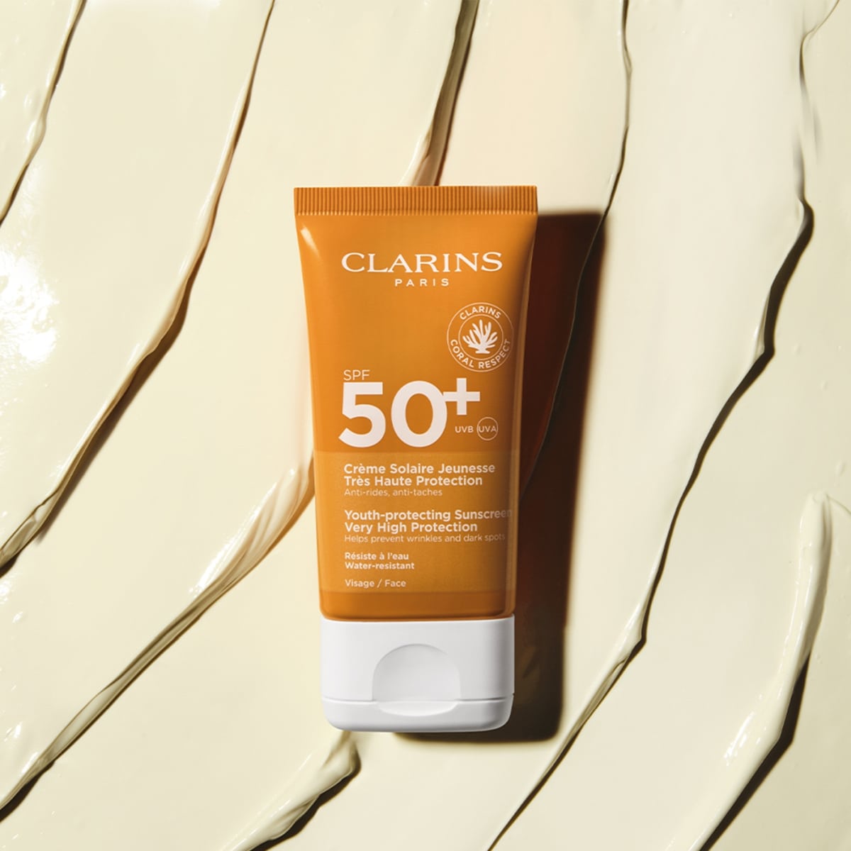 Clarins • Sonnenschutz-Creme für das Gesicht SPF 50+ • haar-shop.ch