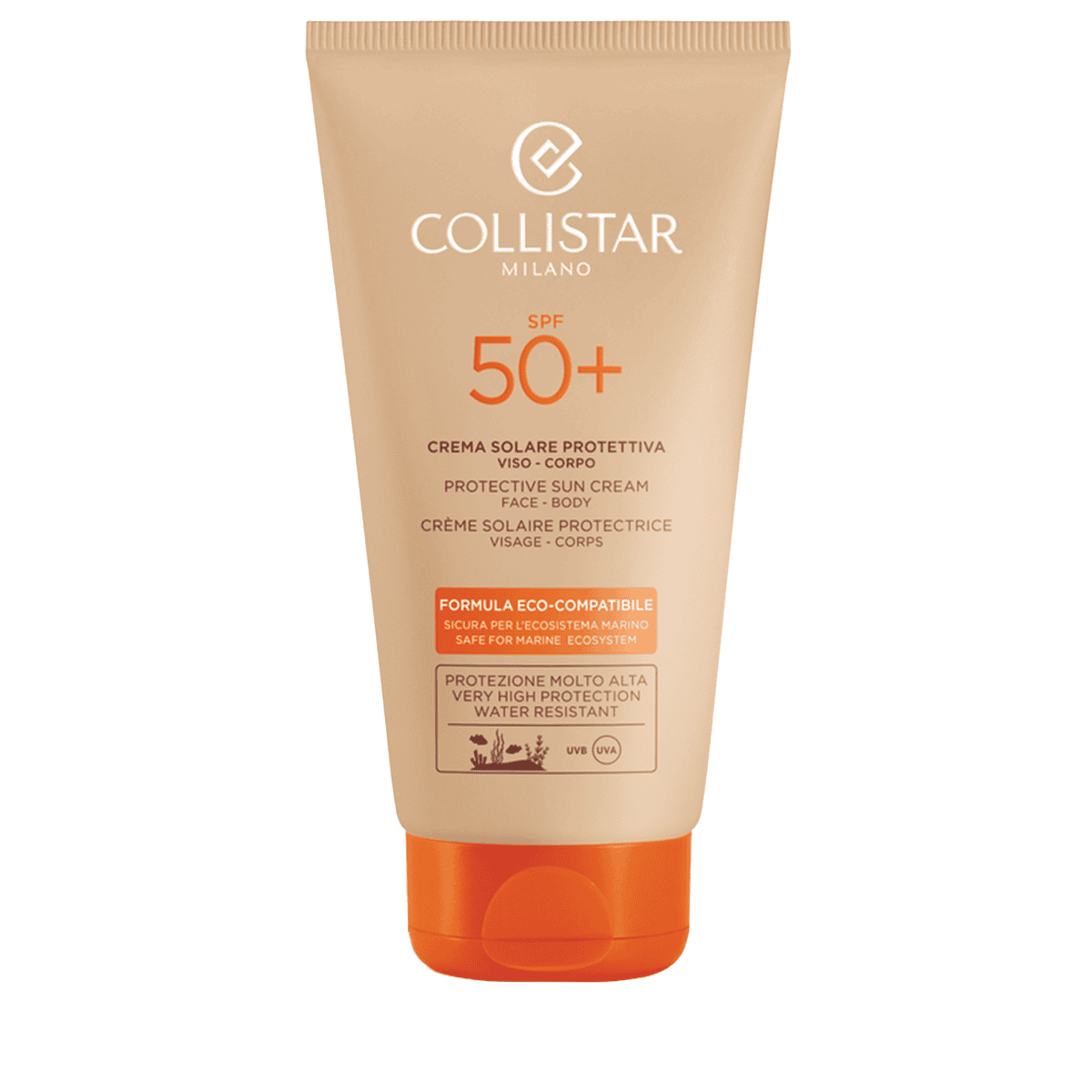 Collistar Eco-Compatible Sun Cream SPF50+ • Face & Body Protection