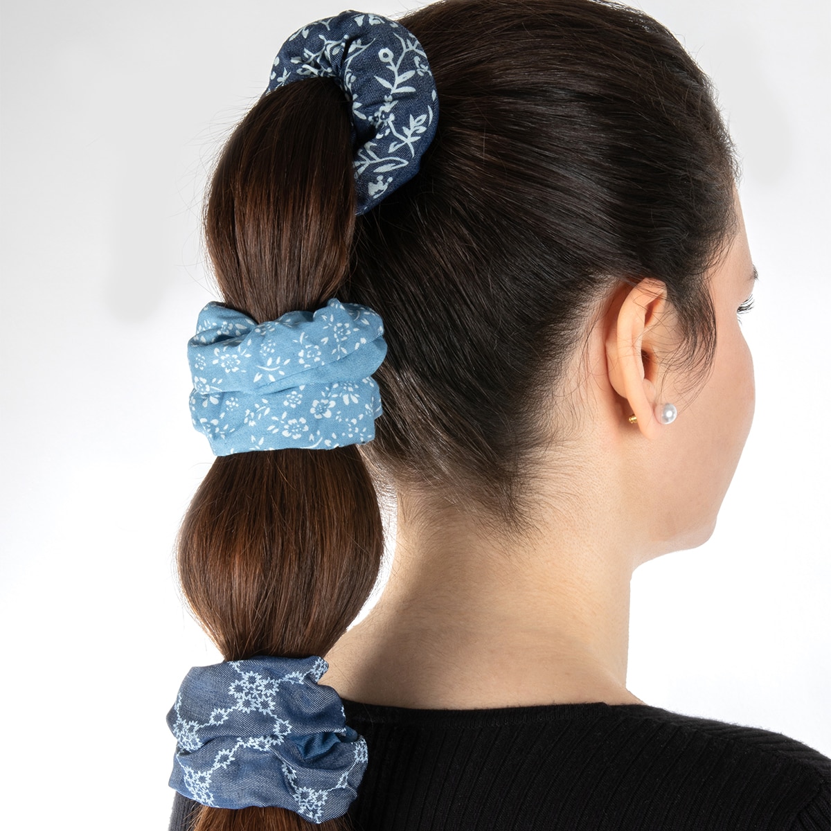 Trisa Accessoires • Denim Scrunchie • haar-shop.ch