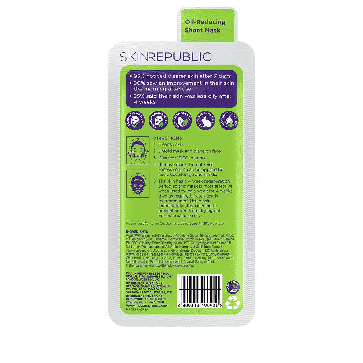 SkinRepublic • Spots & Blemish Face Mask 25 ml • haar-shop.ch