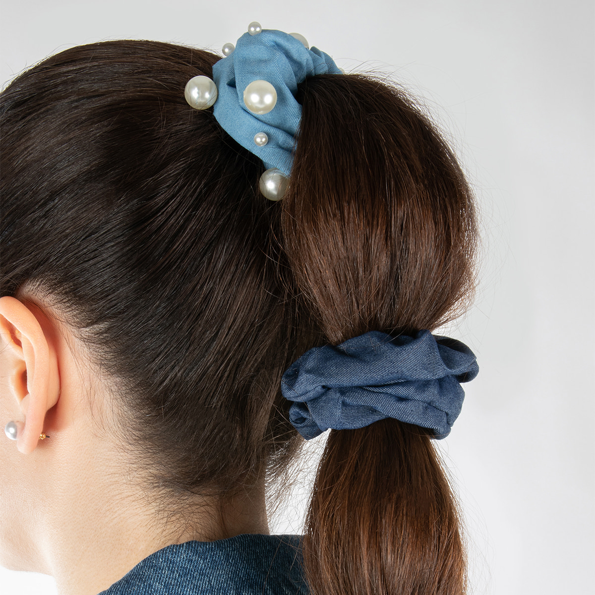 Trisa Accessoires • Denim Scrunchie • haar-shop.ch