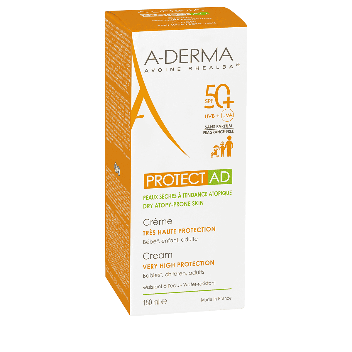 A-Derma Protect AD Creme SPF50+ 150 ml • Sonnenschutz für empfindliche Haut