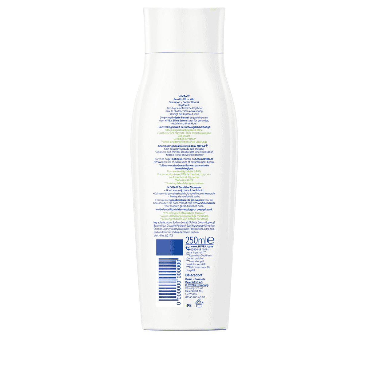 Nivea • Ultra Sensitive mildes Shampoo • haar-shop.ch