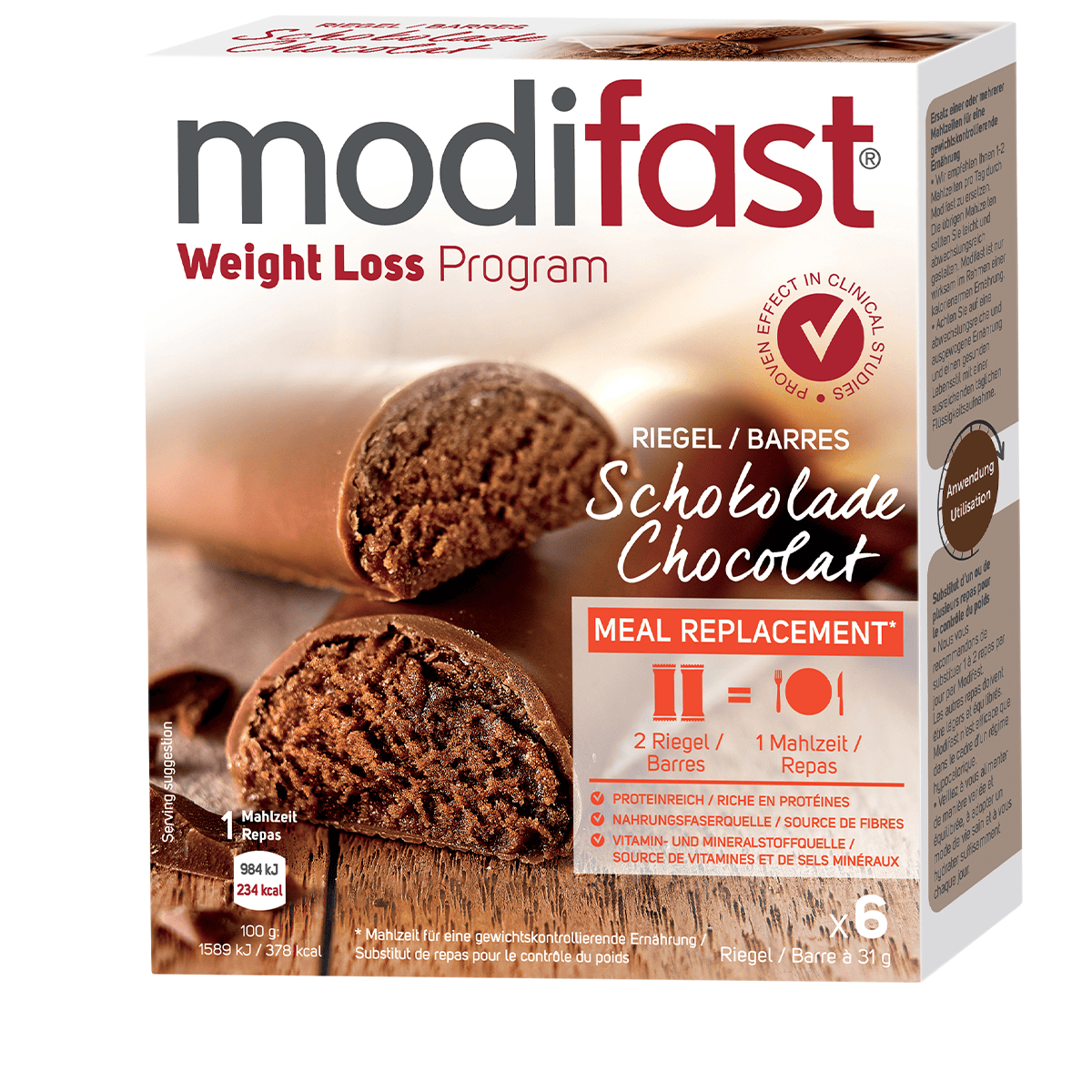Modifast Bar Chocolate - 6 Pcs.