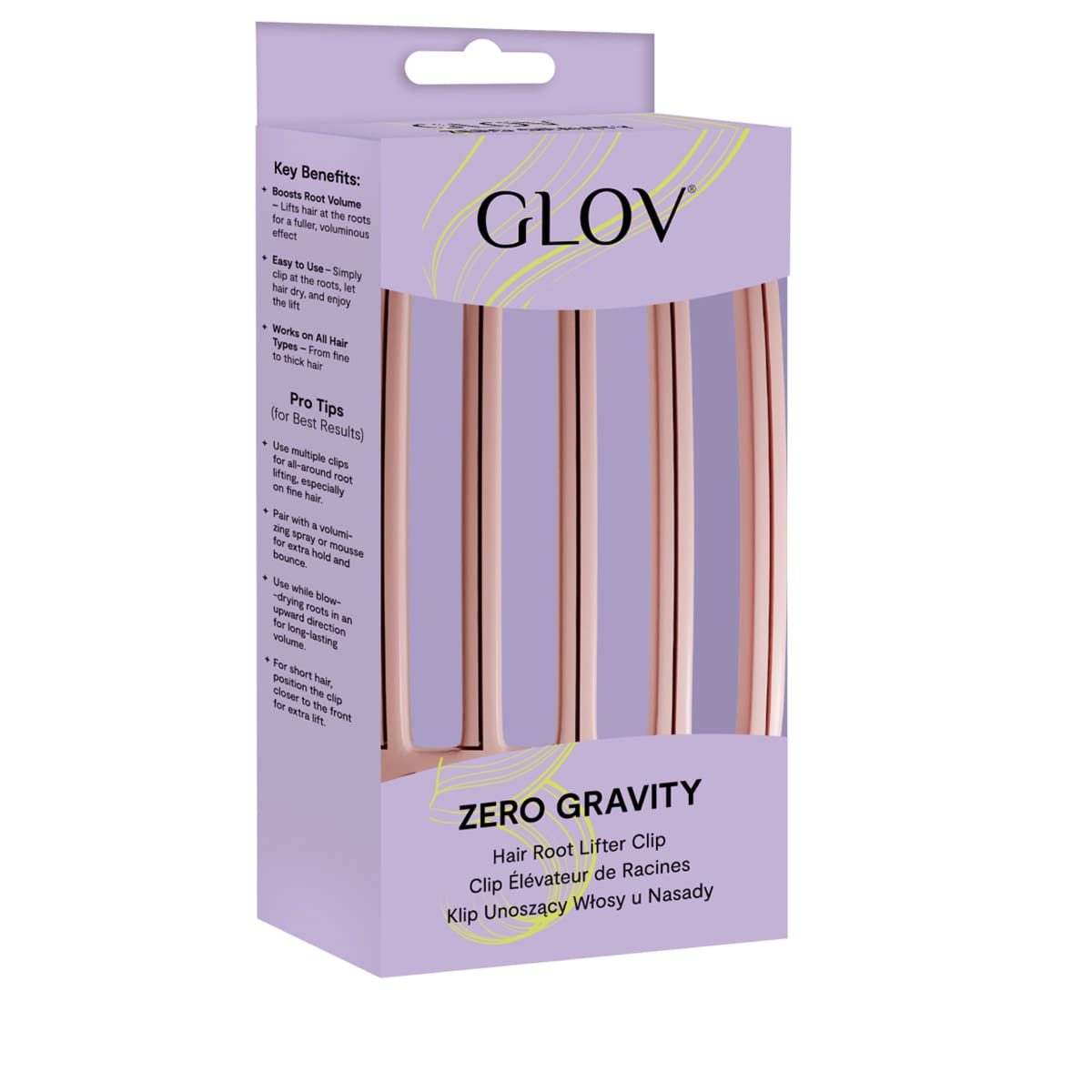 Glov • Zero Gravity - Hair Root Lifter Clip - Pink • haar-shop.ch