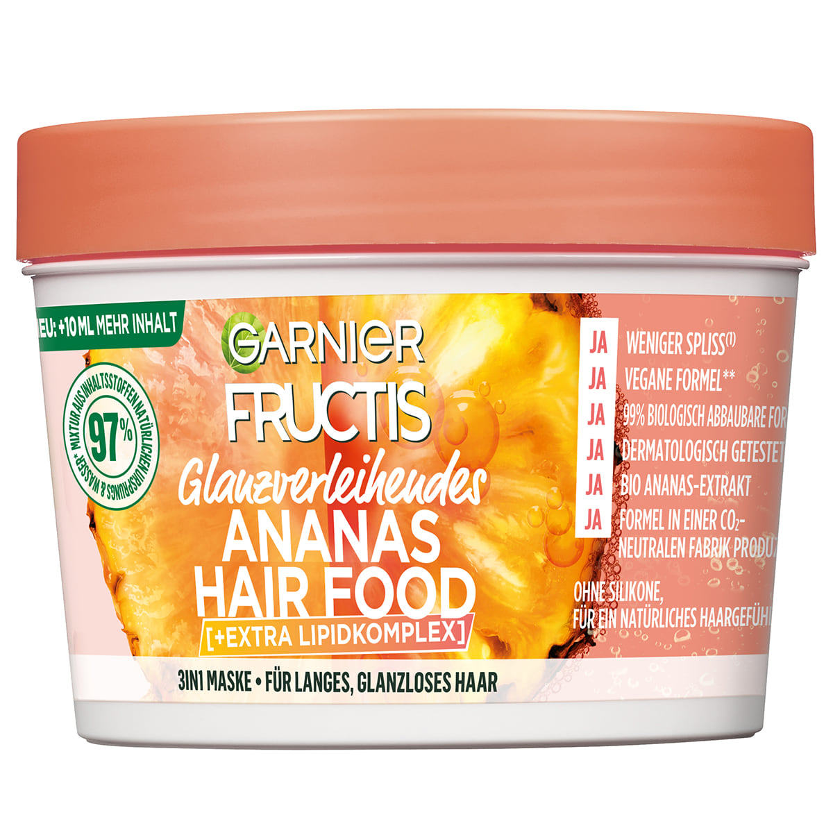 Garnier • Glanzverlehende Ananas Hair Food - 3in1 Maske • haar-shop.ch