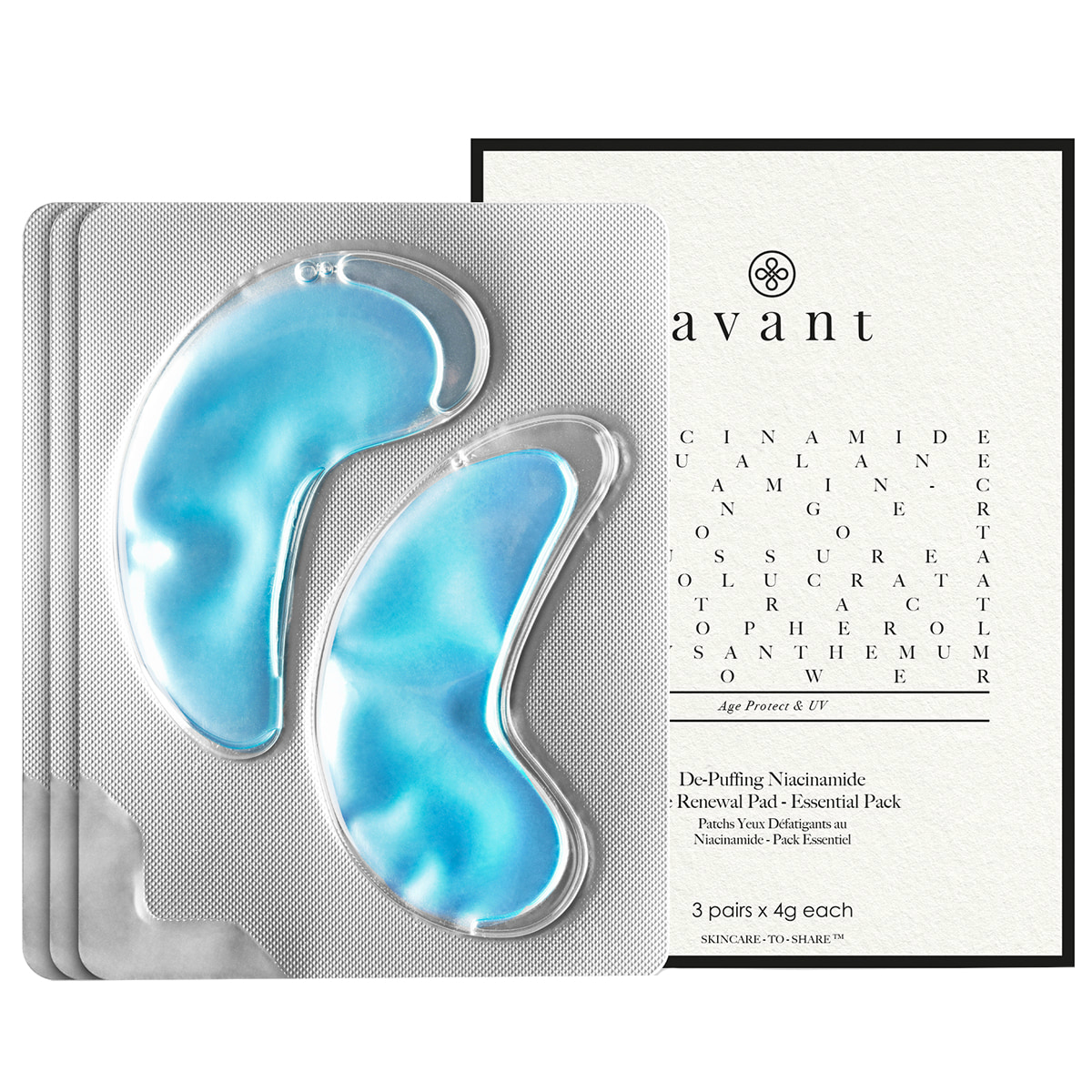 Avant Skincare • De-Puffing Niacinamide Eye Renewal Pads • haar-shop.ch